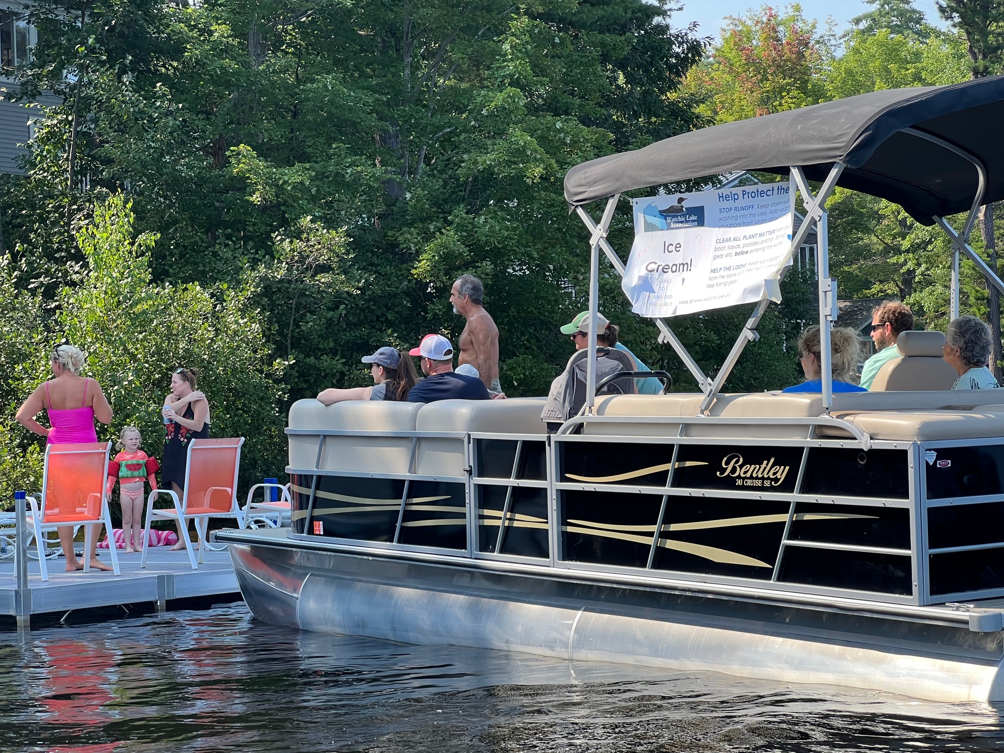 Ice Cream Boat Returned | Watchic Lake Association